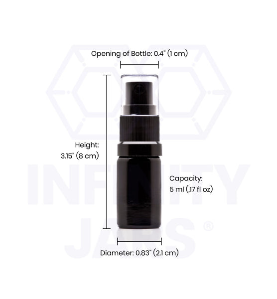 5 Ml Glass Fine Mist Spray Bottle Infinity Jars