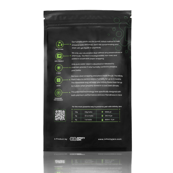 Infinity Pack 1.5g, 10 Pack, 62% RH - Infinity Jars