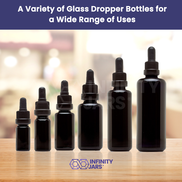 Glass Eye Dropper 6 Bottle Variety Pack – Infinity Jars
