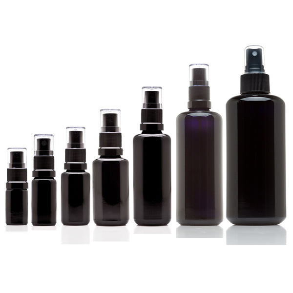 Fine Mist Spray Glass Bottle Variety Pack Infinity Jars
